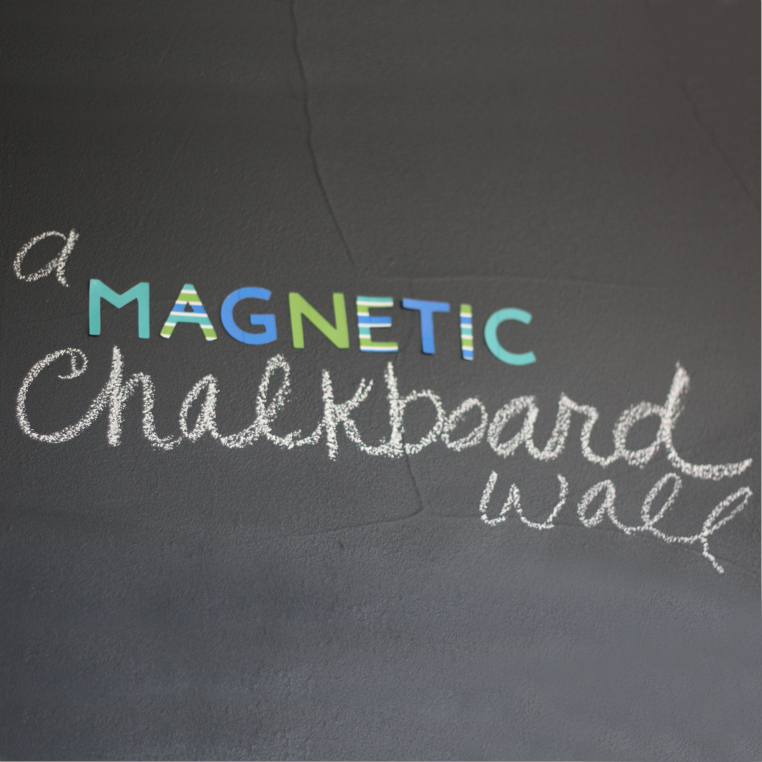How to Create a Magnetic Chalkboard Wall - Blue i Style