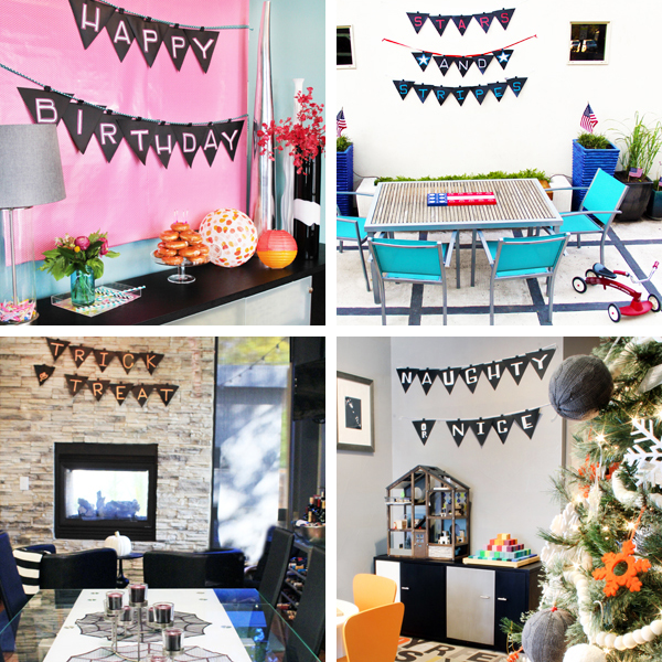 Chalkboard Banner Decor