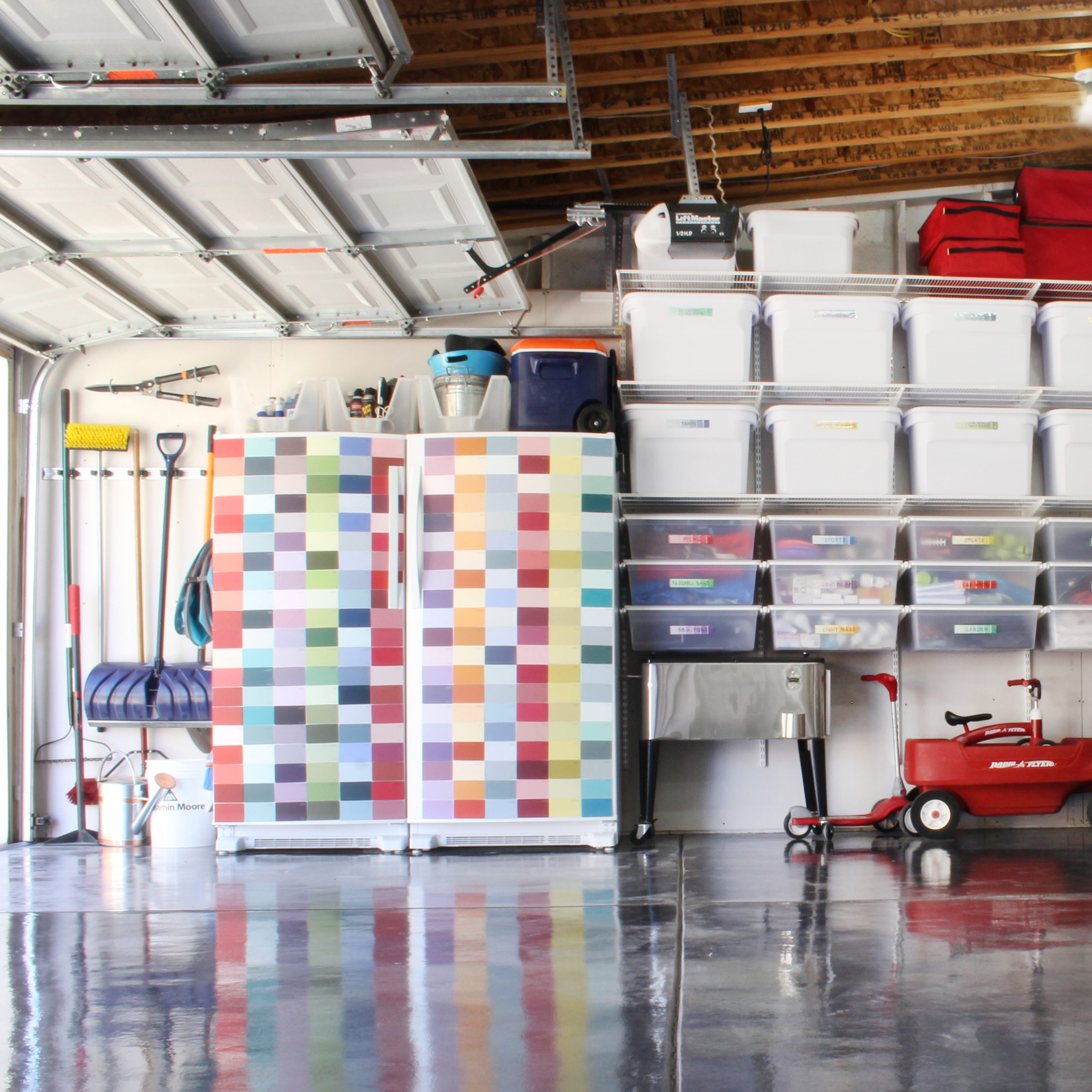 Brilliant Ways to Organize the Garage - Blue i Style