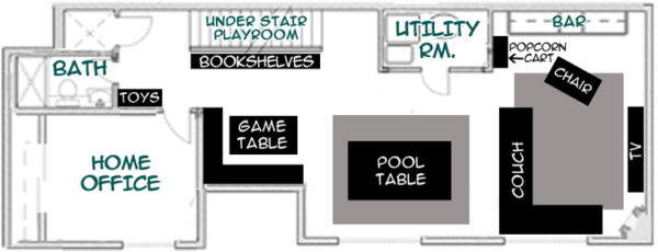 Ultimate Game Room Plans: Week 1 {One Room Challenge} - Blue i Style