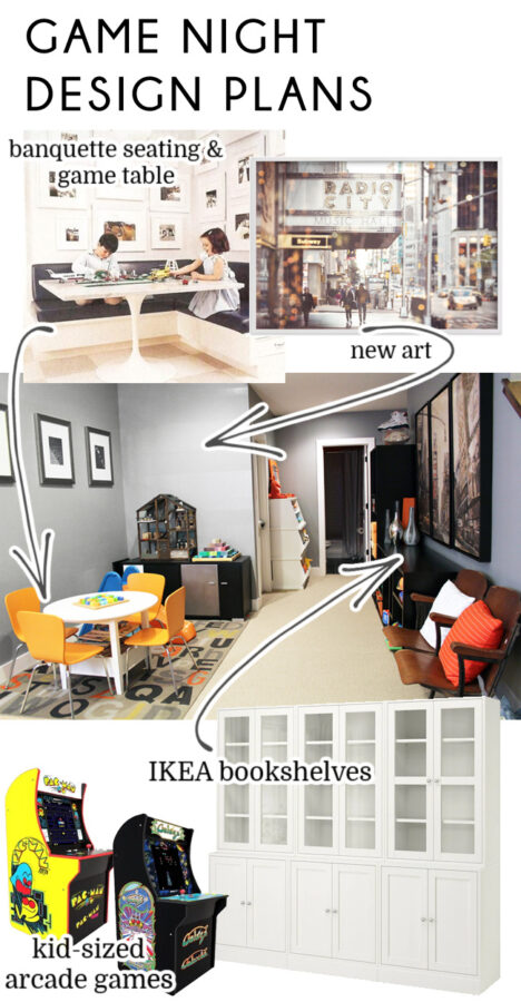 Game Room Makeover: Week 3 {One Room Challenge}