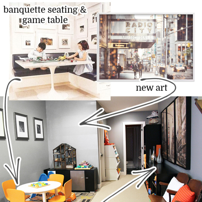 Game Room Makeover: Week 3 {One Room Challenge} - Blue i Style