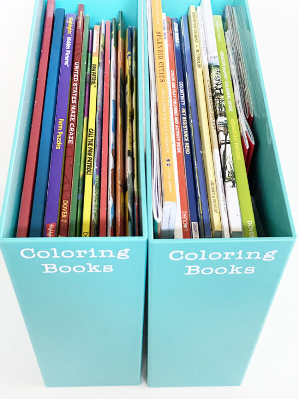 Organizing Kids' Art Supplies with a Rolling Art Cart - Blue i Style